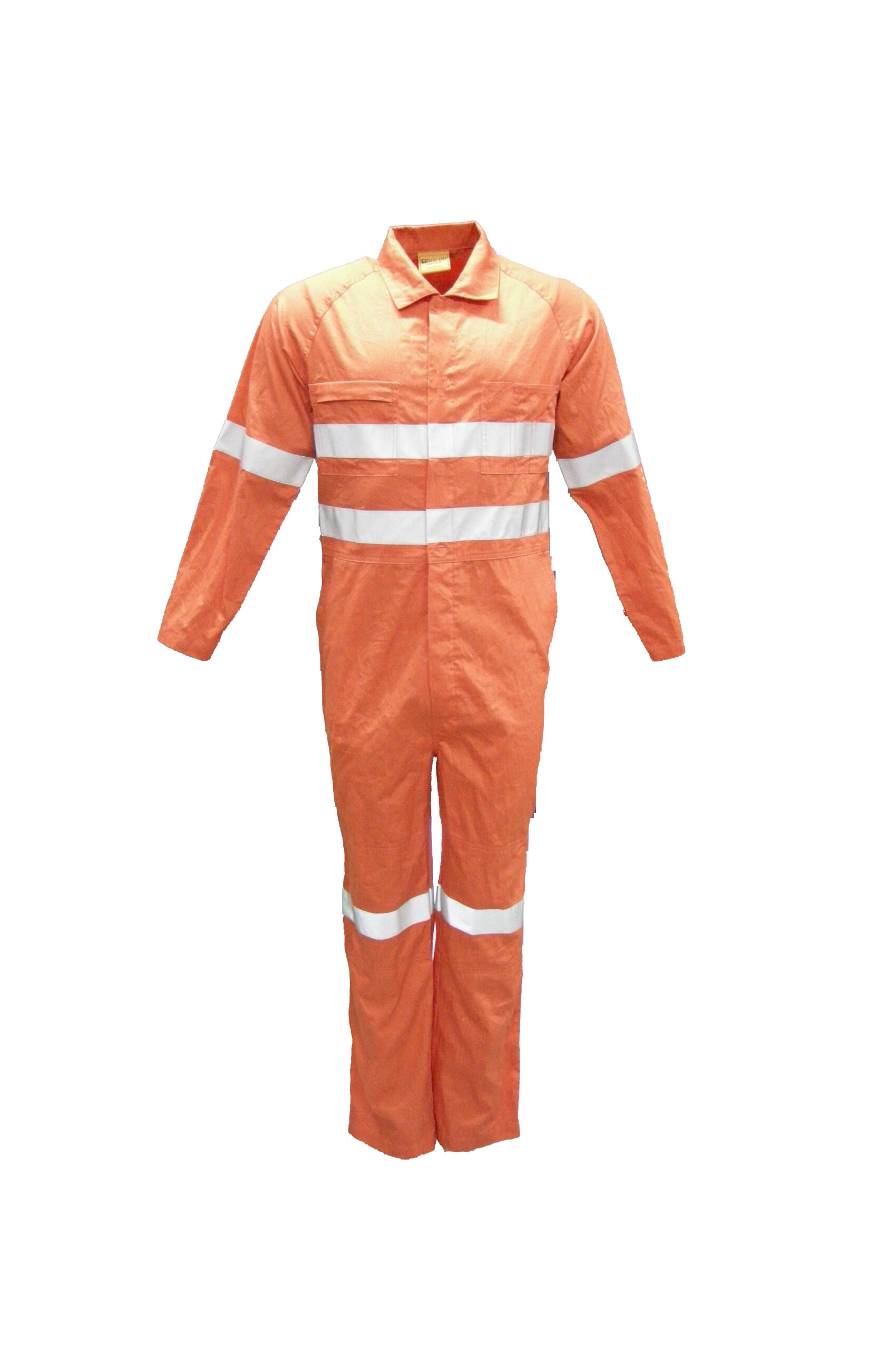 Unisex Adults Hi-Vis Cotton Drill Overall With X Pattern Reflective ...